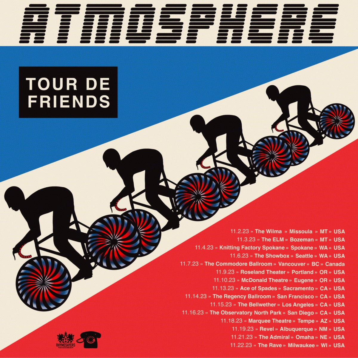 Atmosphere Announces Tour De Friends 🚴🚴🚴 - Rhymesayers Entertainment