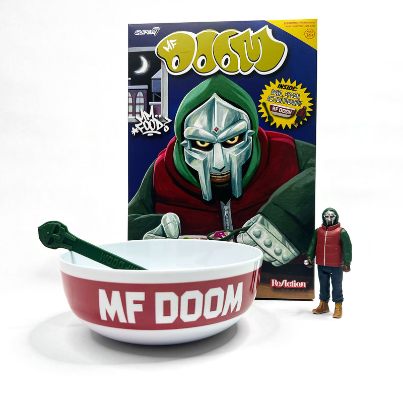 MF DOOM X SUPER7 - MM..FOOD REACTION FIGURE & CEREAL BOWL SET ...