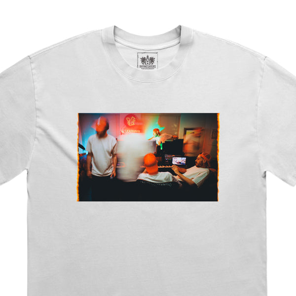 Evidence - Unlearning Studio Shirt (White) - Rhymesayers Entertainment