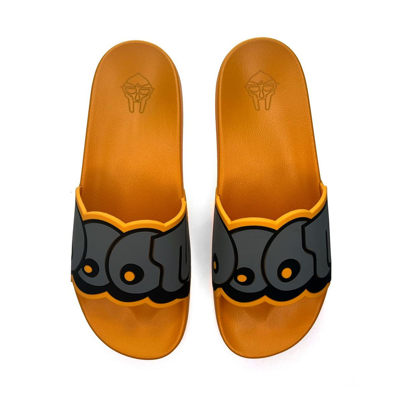 MF DOOM - THROW Logo Gold Slides - Rhymesayers Entertainment