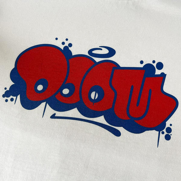 MF DOOM - Throw Logo Blue & Red T-Shirt - Rhymesayers Entertainment