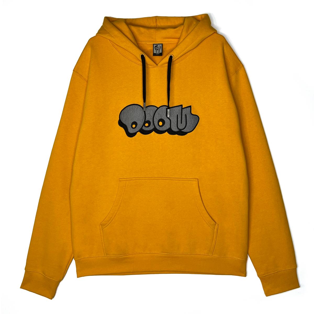 MF DOOM - Throw Logo Gold Hoodie - Rhymesayers Entertainment