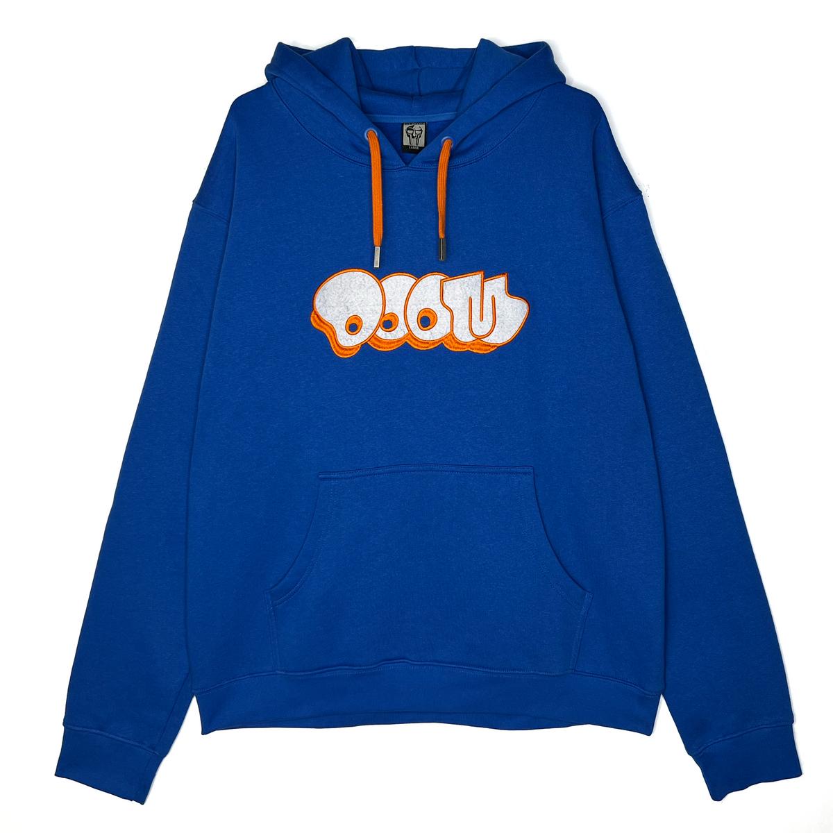 MF DOOM - Throw Logo Blue Hoodie - Rhymesayers Entertainment